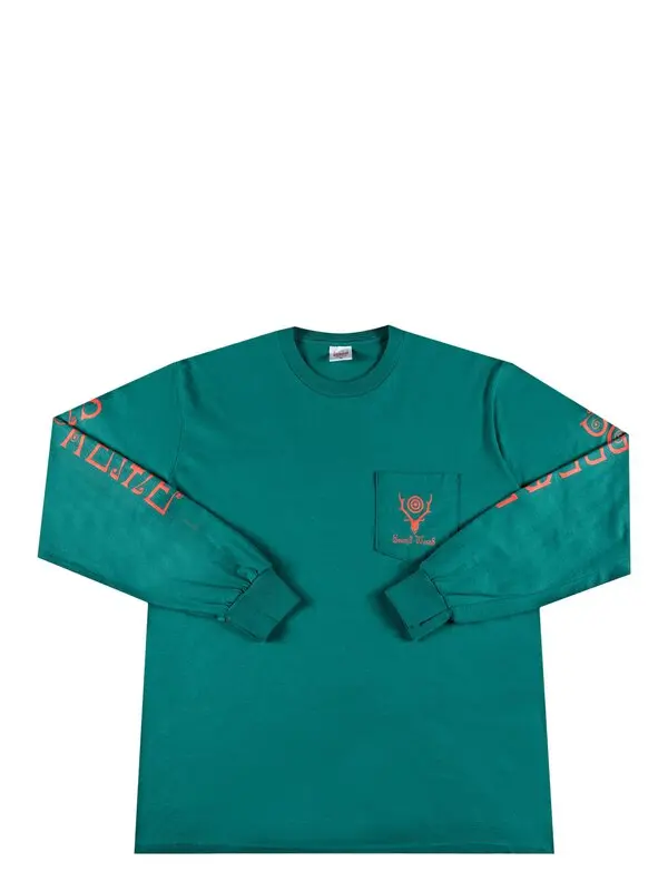 Supreme X South2 West8 Long-sleeve Pocket Tee - Teal