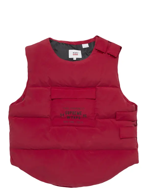 Supreme X Wtaps Tactical Down Vest - Red