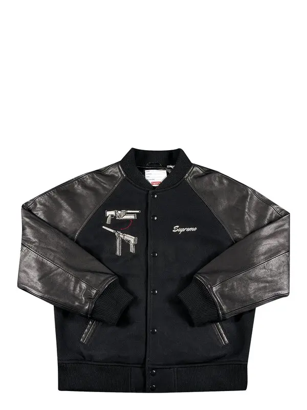 Supreme Aeon Flux Varsity Jacket - Black