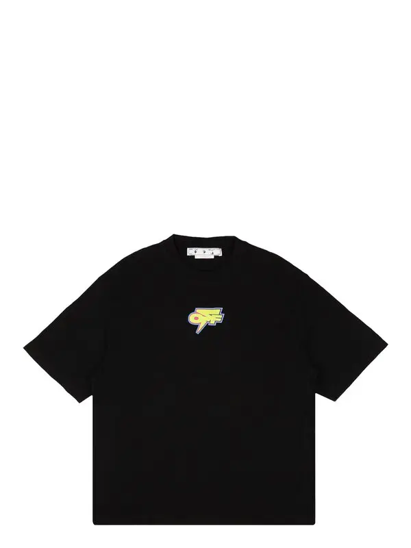 Off-White Degrade Thunder Over Skate Short-sleeve Tee /green - Black