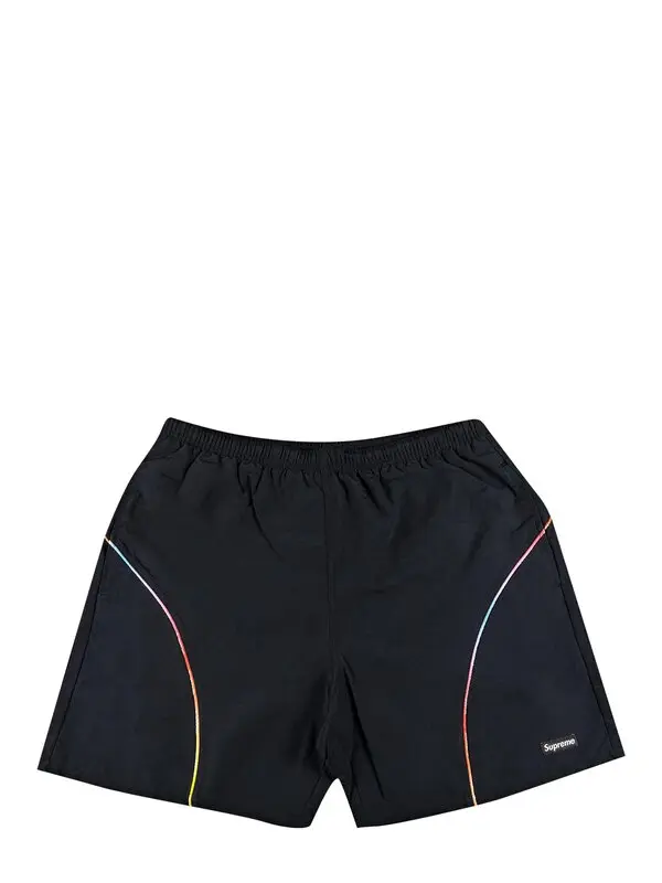 Supreme Gradient Piping Water Short - Black