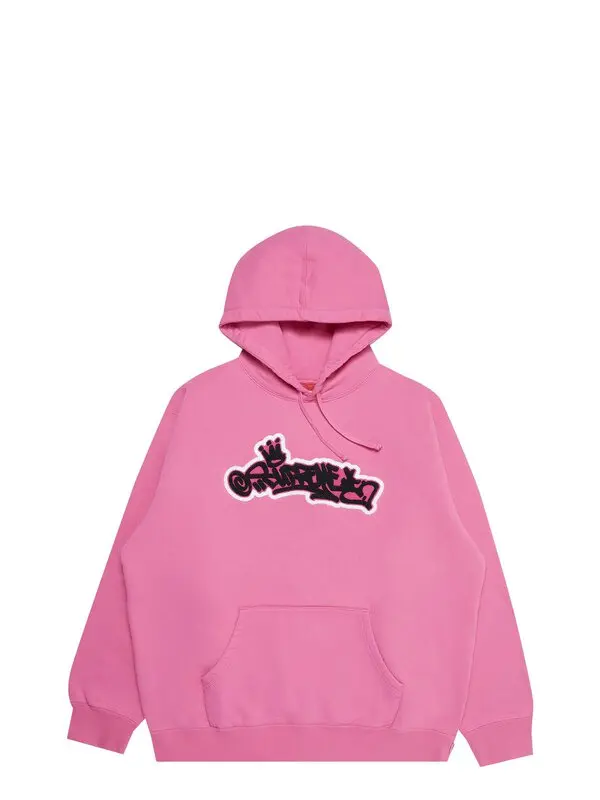 Supreme Handstyle Hooded Sweatshirt - Pink
