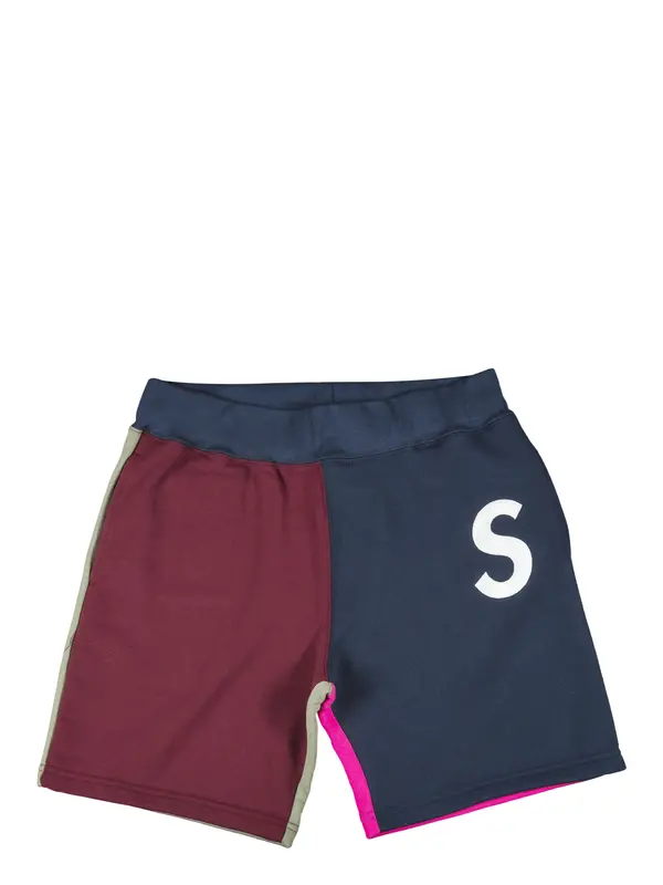 Supreme Logo Colorblocked Sweatshort - Blue