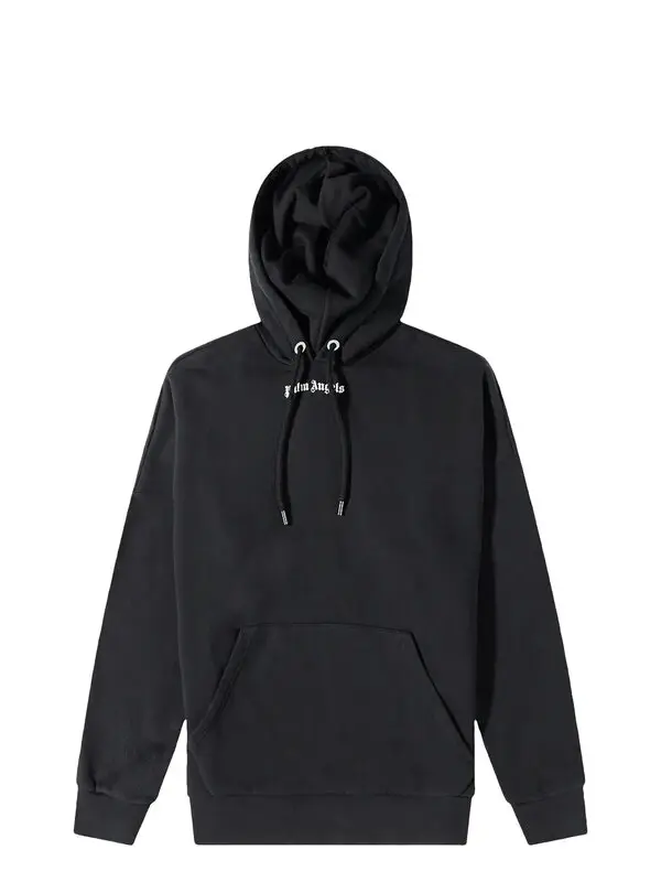 Palm Angels Logo Hoodie - Black
