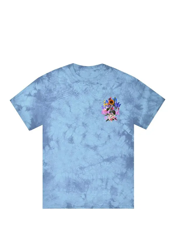 ANTI SOCIAL SOCIAL CLUB Bouquet For The Old Days Tie Dye Tee - Blue