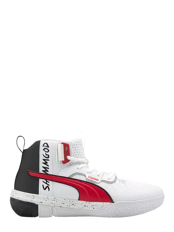 PUMA God Shammgod X Legacy High Risk Sneakers - White