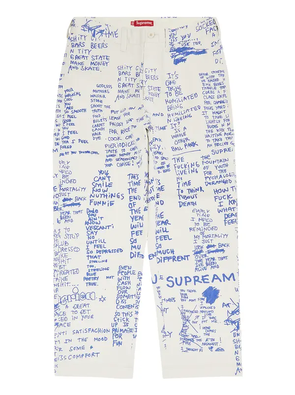 Supreme Gonz Poems Chino Pant 'stone - White