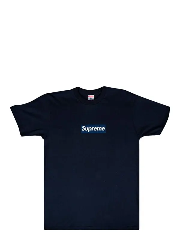 Supreme New York Yankees Box Logo T-shirt 'navy - Blue