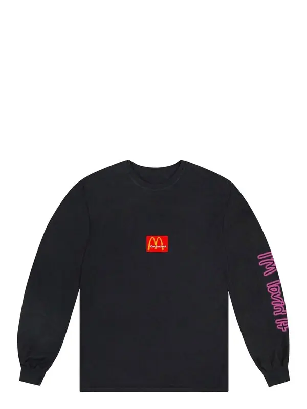 TRAVIS SCOTT X Mcdonald's Action Figure Long-sleeve T-shirt - Black
