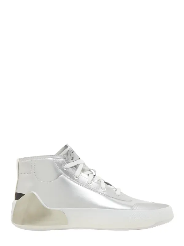 Adidas By Stella Mccartney Treino Mid Metallic Sneakers - Silver