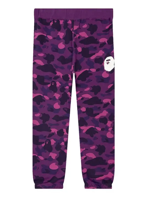 A BATHING APE Color Camo Wide Fit Sweatpants - Purple