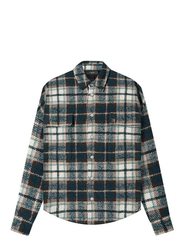 Amiri Plaid Overshirt - Blue