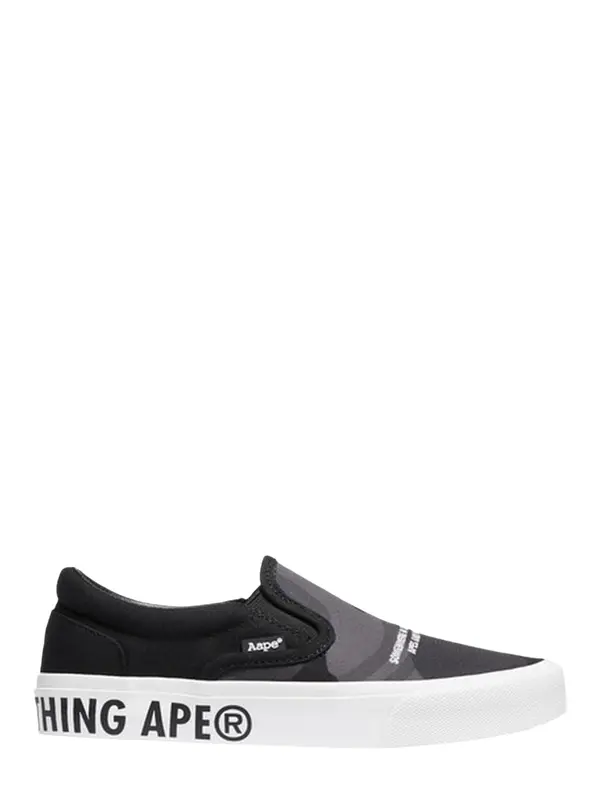 BAPE Aape Slip-on Sneakers - Black
