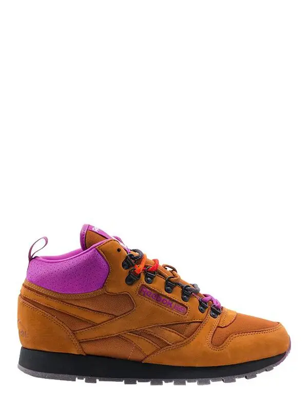 REEBOK Footpatrol X Classic Leather Mid 'on The Rocks' Sneakers - Brown