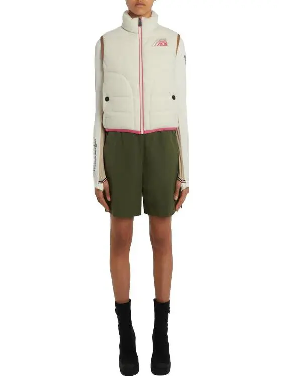 Moncler Fleece Down Vest - White
