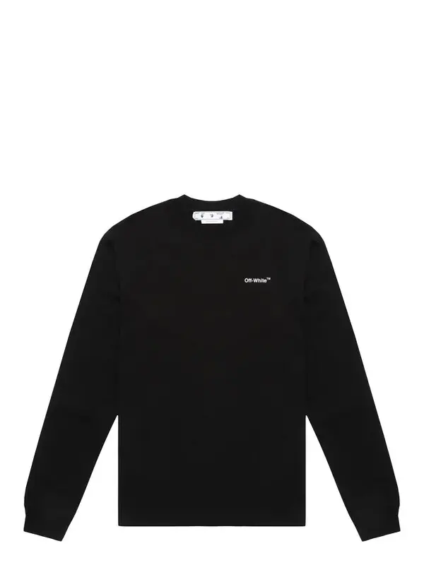 Off-White Caravaggio Arrow Skate Long-sleeve Tee - Black