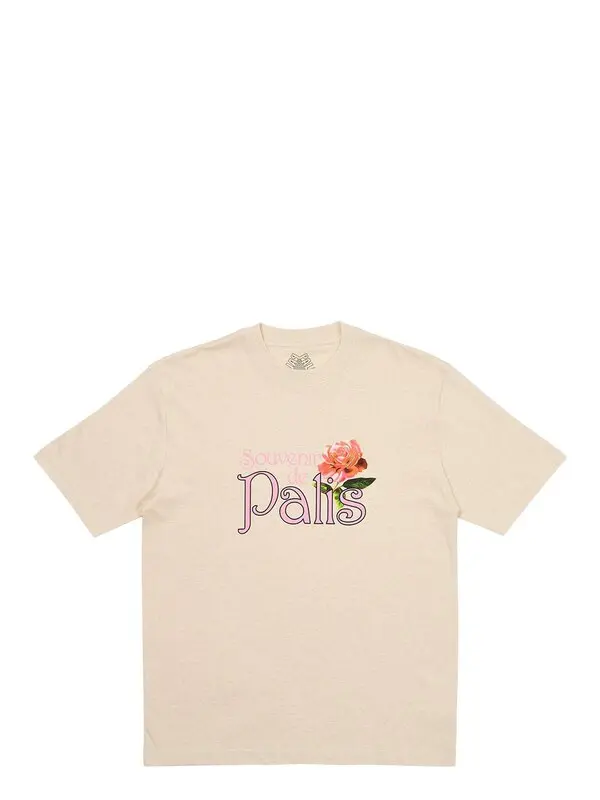 PALACE Alfresco T-shirt 'oatmeal Marl - Cream