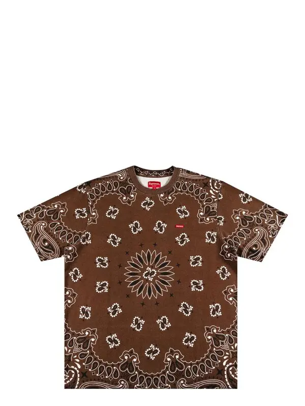 Supreme Small Box Tee Bandana - Brown