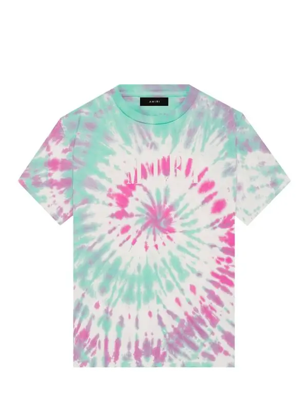 Amiri Core Logo Tie Dye Tee - White
