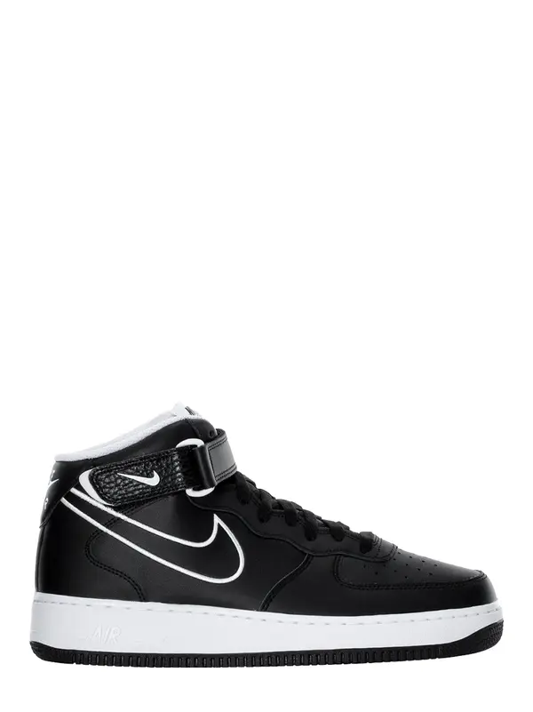 Nike Air Force 1 Mid '07 Leather Sneakers - Black