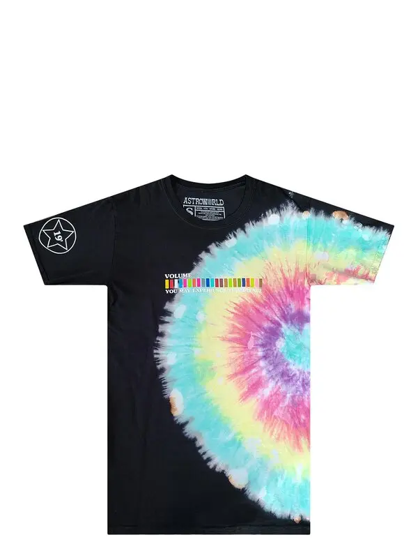 CACTUS JACK BY TRAVIS SCOTT Astroworld Festival Run Tie Dye T-shirt - Black