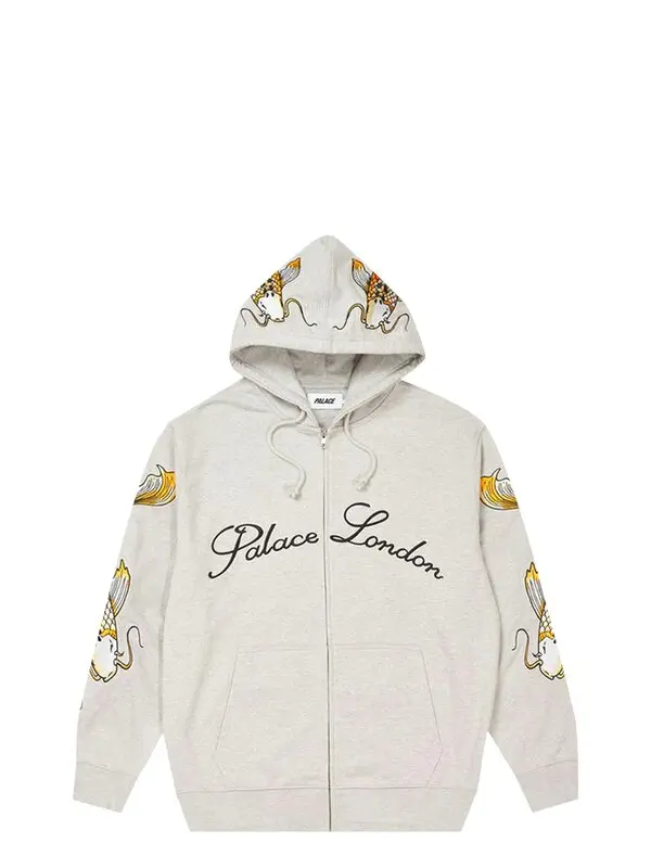 PALACE Carp Zip Hood - Grey
