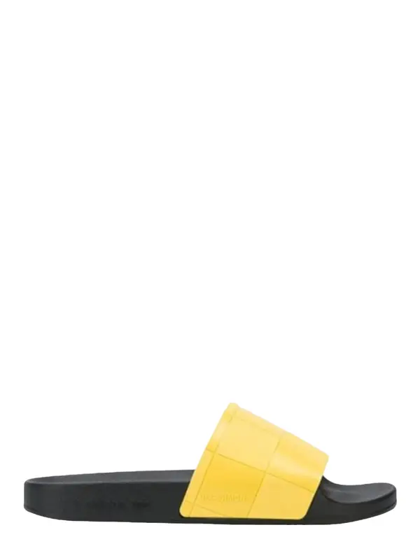 Adidas Raf Simons X Adilette Checkerboard Slides - Yellow