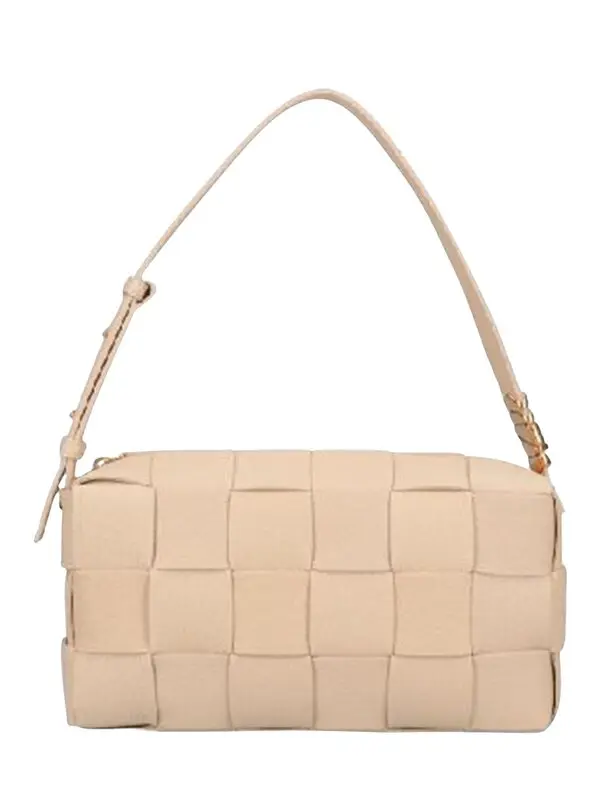 Bottega Veneta Cassette Shoulder Bag - Cream