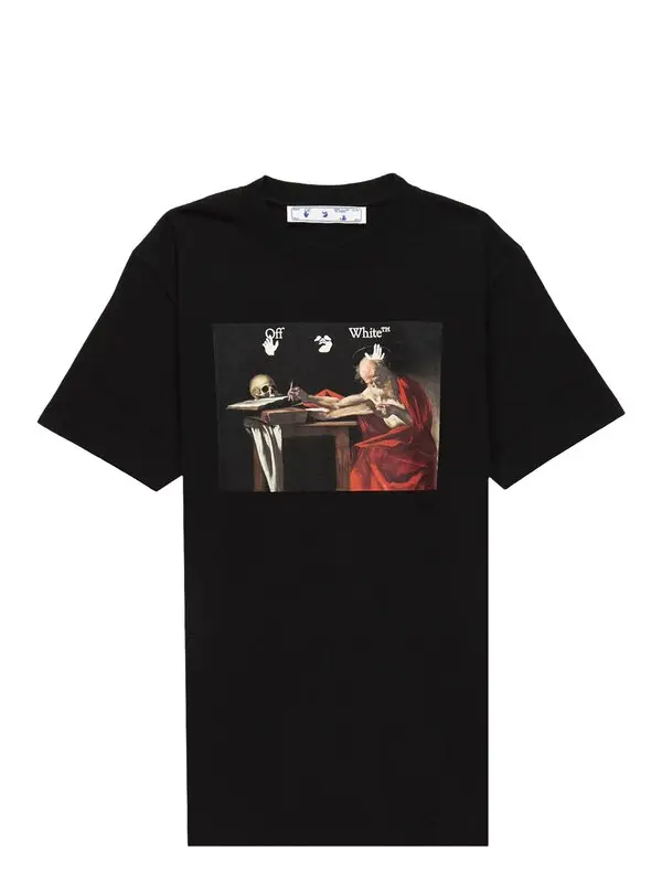 Off-White Caravaggio Short-sleeve Slim Tee /red - Black