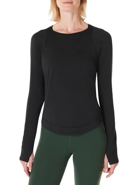 Sweaty Betty Breathe Easy Run Long Sleeve T-shirt - Black