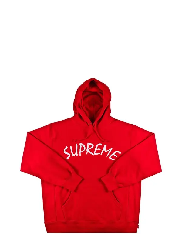 Supreme Ftp Arc Hooded Sweatshirt - Red