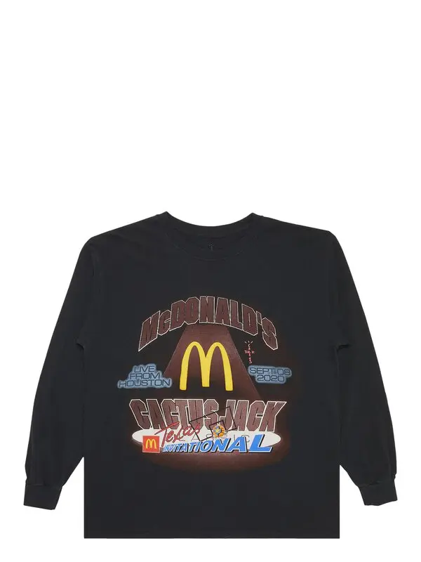 CACTUS JACK BY TRAVIS SCOTT X Mcdonald's Invitational Long-sleeve T-shirt - Black