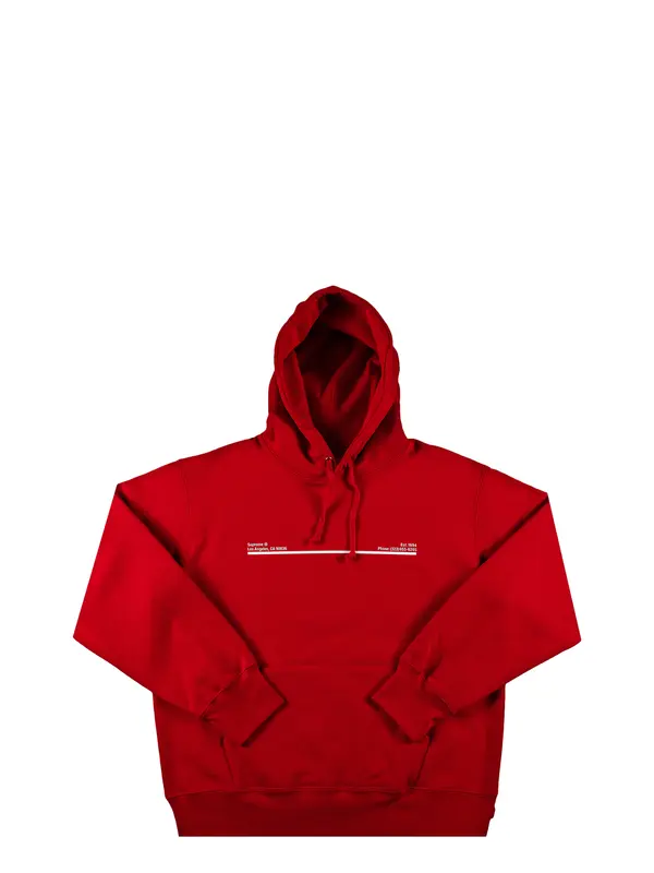 Supreme Shop Hooded Sweatshirt Los Angeles - Red