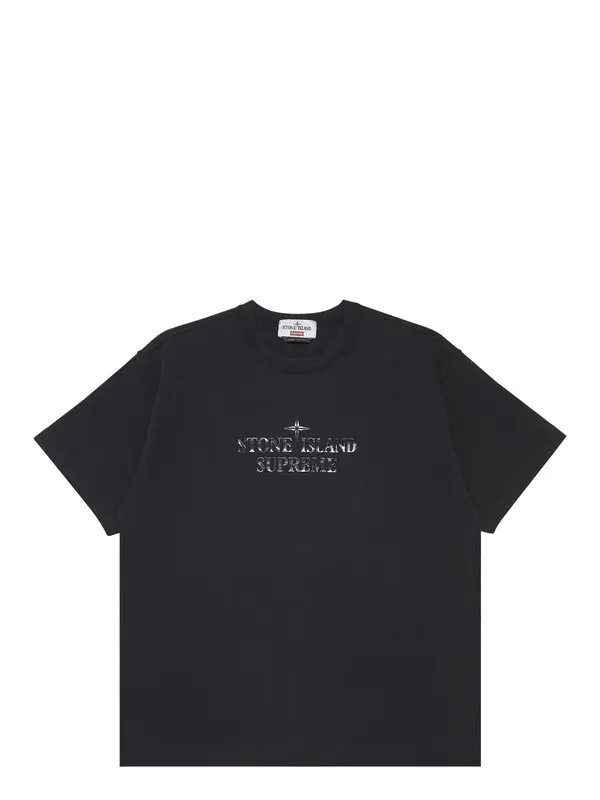 Supreme X Stone Island Short-sleeve Top - Black