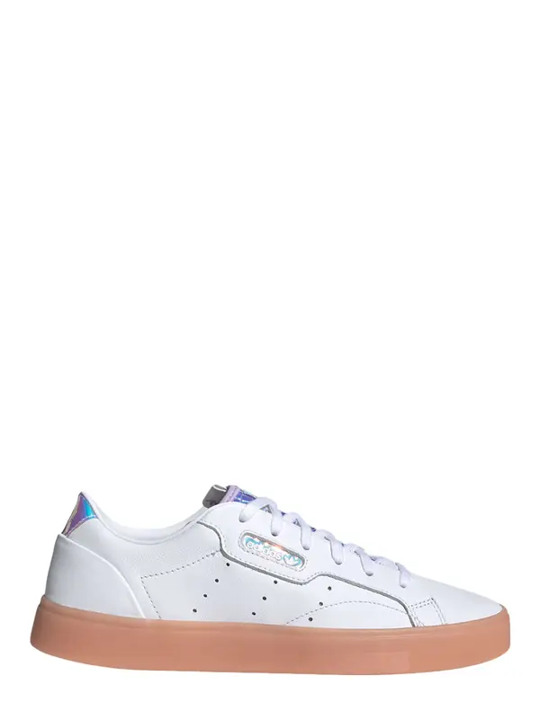 Adidas Sleek Coral Iridescent Sneakers - White