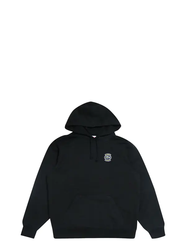 Supreme X Lacoste Hooded Sweatshirt - Black
