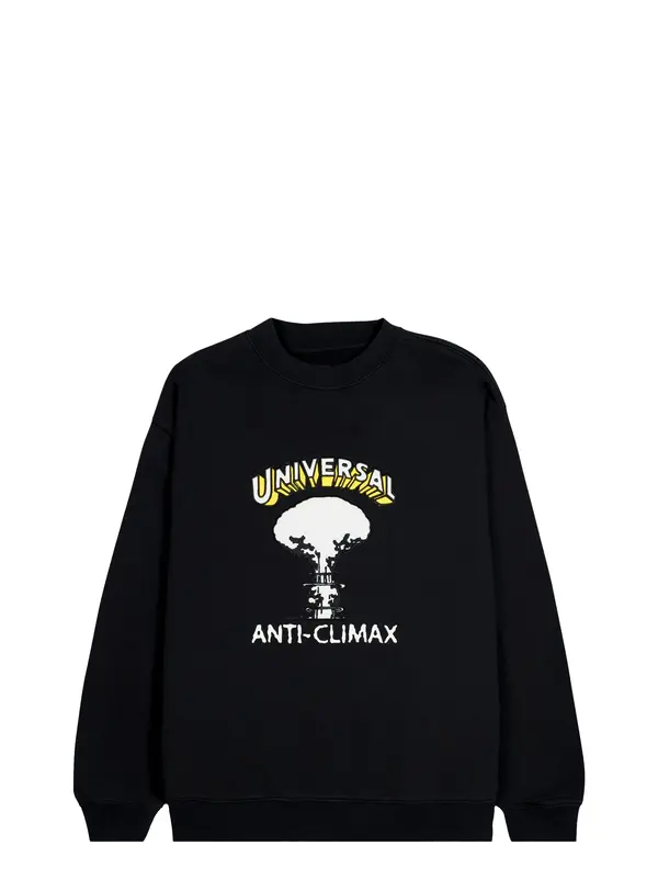 BRAIN DEAD Universal Anti-climax Crewneck Sweatshirt - Black