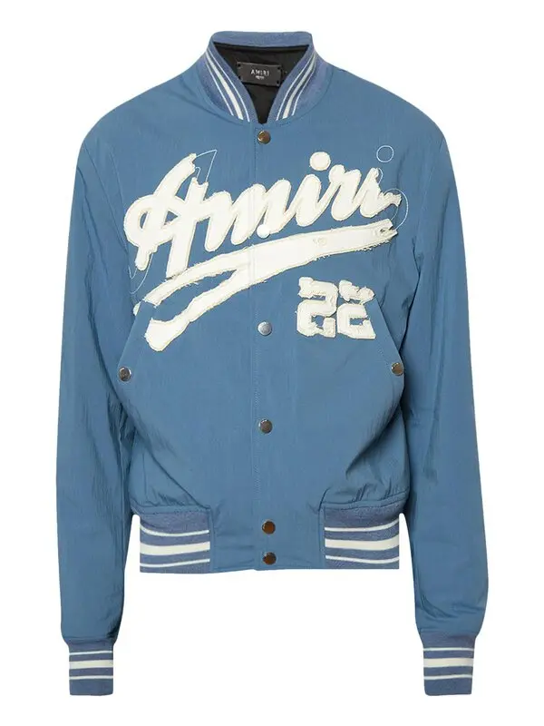 Amiri Shrunken Bomber - Blue