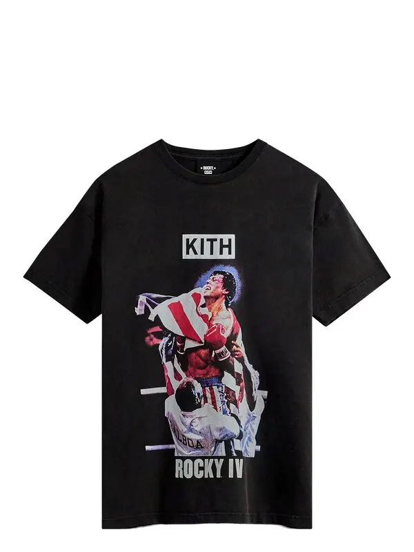 Kith For Rocky Iv Vintage Tee - Black