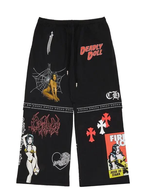 Chrome Hearts X Deadly Doll Sweatpants - Black