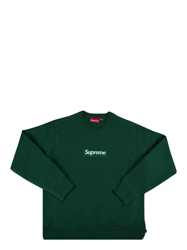 Supreme Box Logo Crewneck 'dark - Green