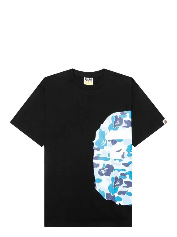A BATHING APE Abc Camo Big Ape Head Tee - Black