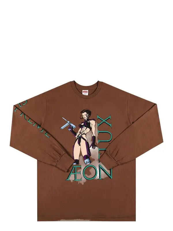 Supreme Aeon Flux Long-sleeve Tee - Brown