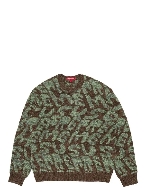 Supreme Stacked Knit Sweater - Brown