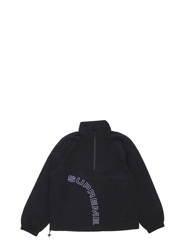 Supreme Corner Arc Half Zip Pullover - Black