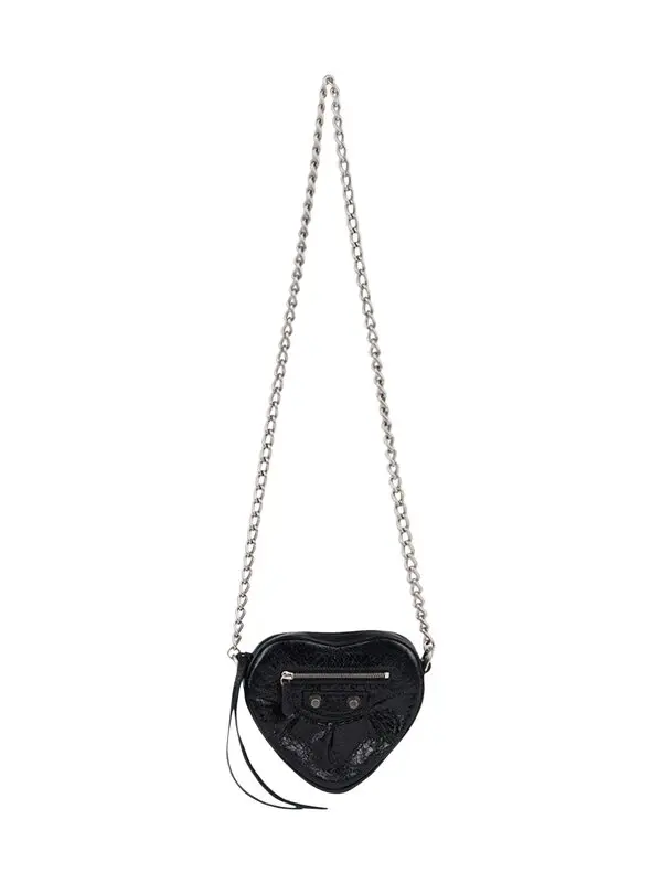 Balenciaga Cagole Heart Mini Bag - Black