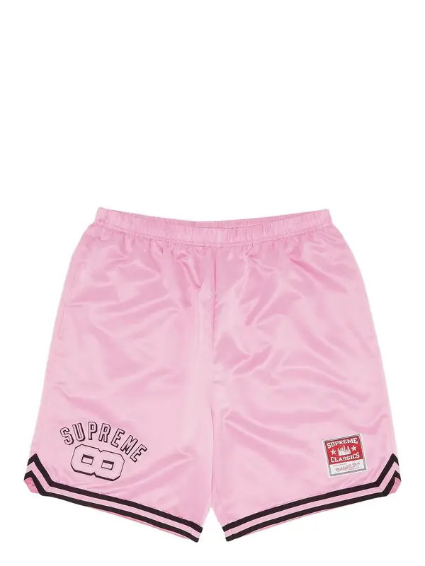 Supreme X Mitchell & Ness Satin Basketball Short - Pink