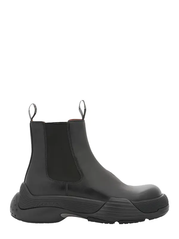 LANVIN Flash-x Bold Leather Boots - Black