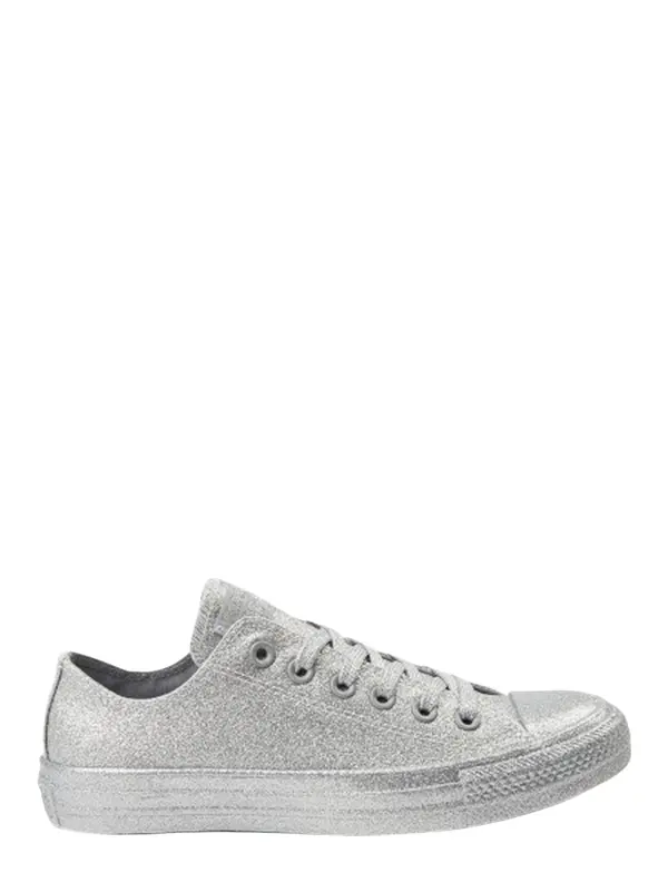 CONVERSE Chuck Taylor All Star Low Glitter Sneakers - Silver