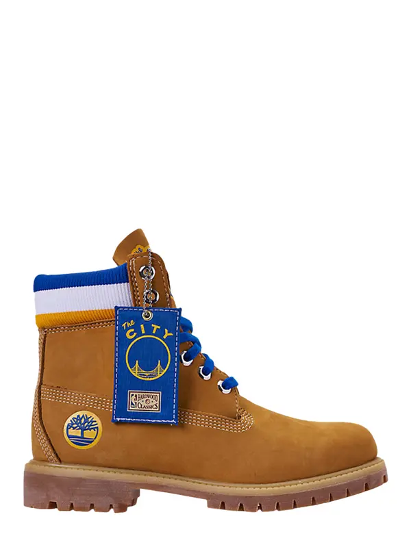 Timberland Nba X Mitchell And Ness X 6 Inch Classic Premium Boot Golden State Warriors - Brown